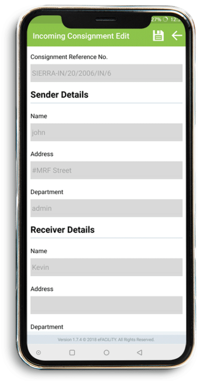 Mailroom Management System for Mail Tracking | eFACiLiTY India